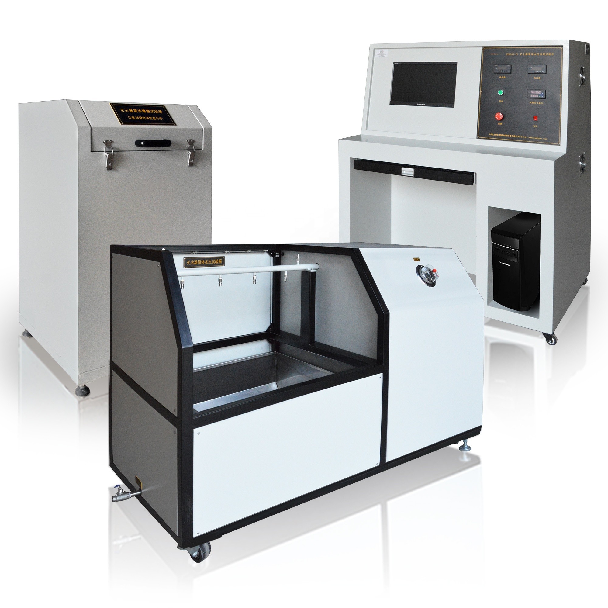 Máquina de prueba de explosión de presión hidrostática para extintores ...